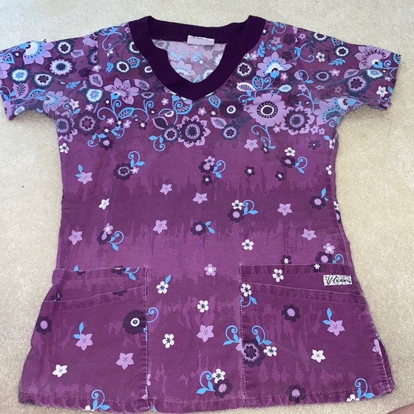 UA Scrubs | Tops | Purple Scrub Top Nurse | Poshmark